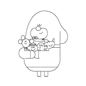 Hey Duggee Colouring Pages 7 - Etsy UK