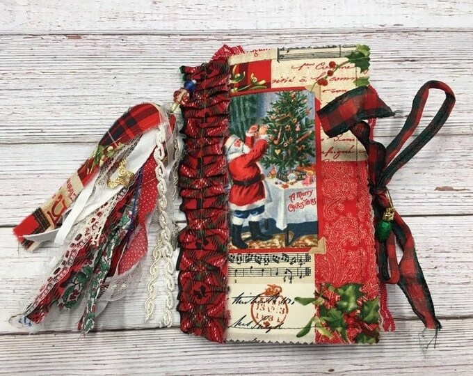 Christmas Themed Journal, Santa Decorating, a Christmas Tree /christmas ...