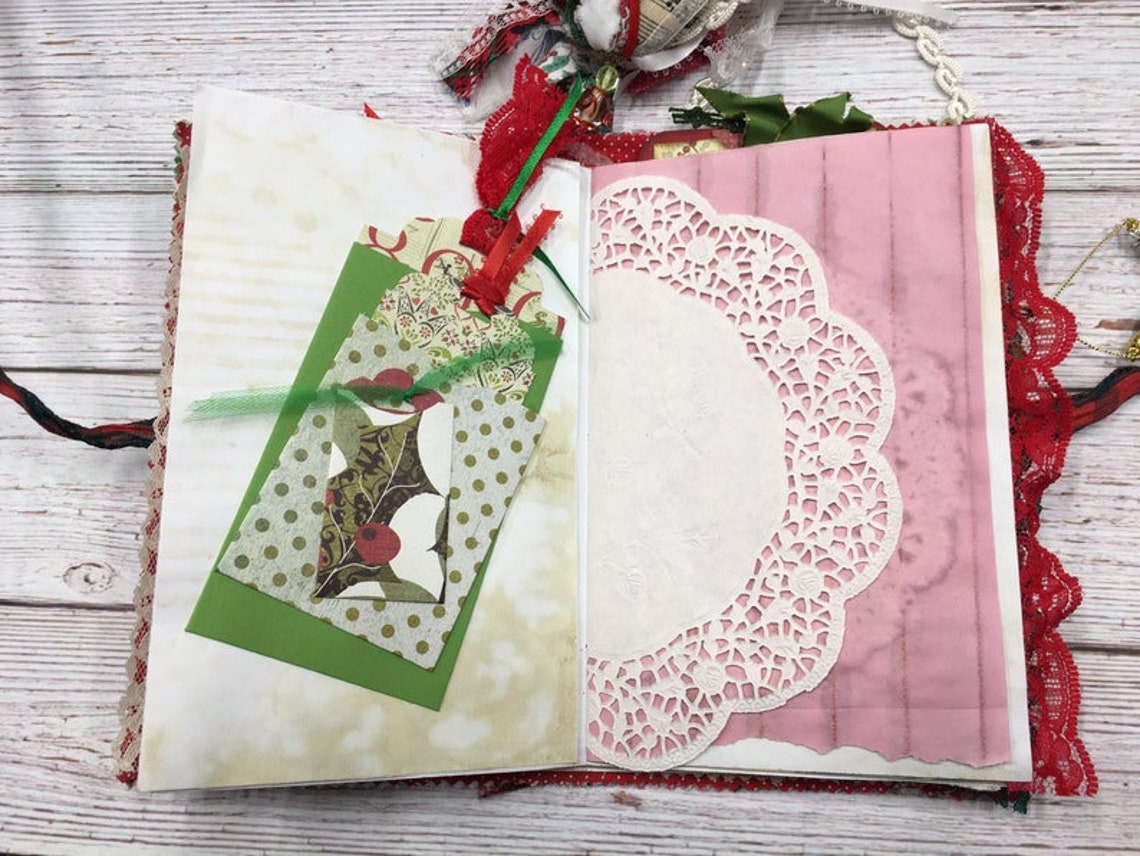 Christmas Themed Journal, Santa Decorating, a Christmas Tree /christmas ...
