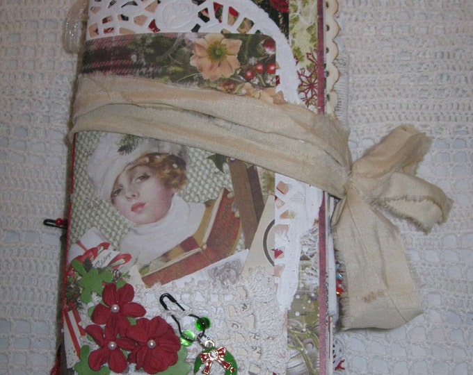 Christmas Flip Flop Style Journal/journal Christmas Pockets –tucks ...