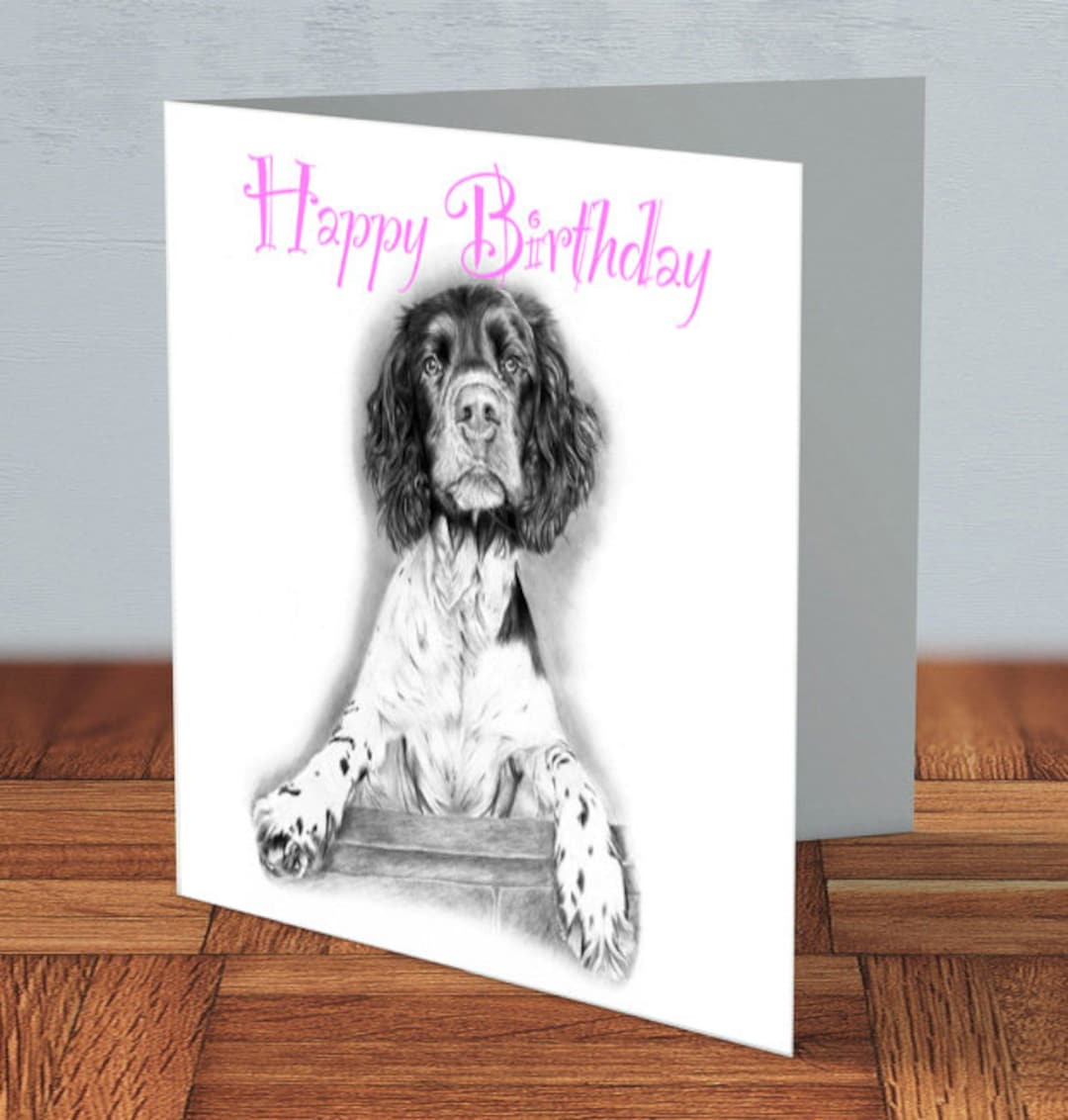Springer Spaniel Birthday Card for Her - Etsy