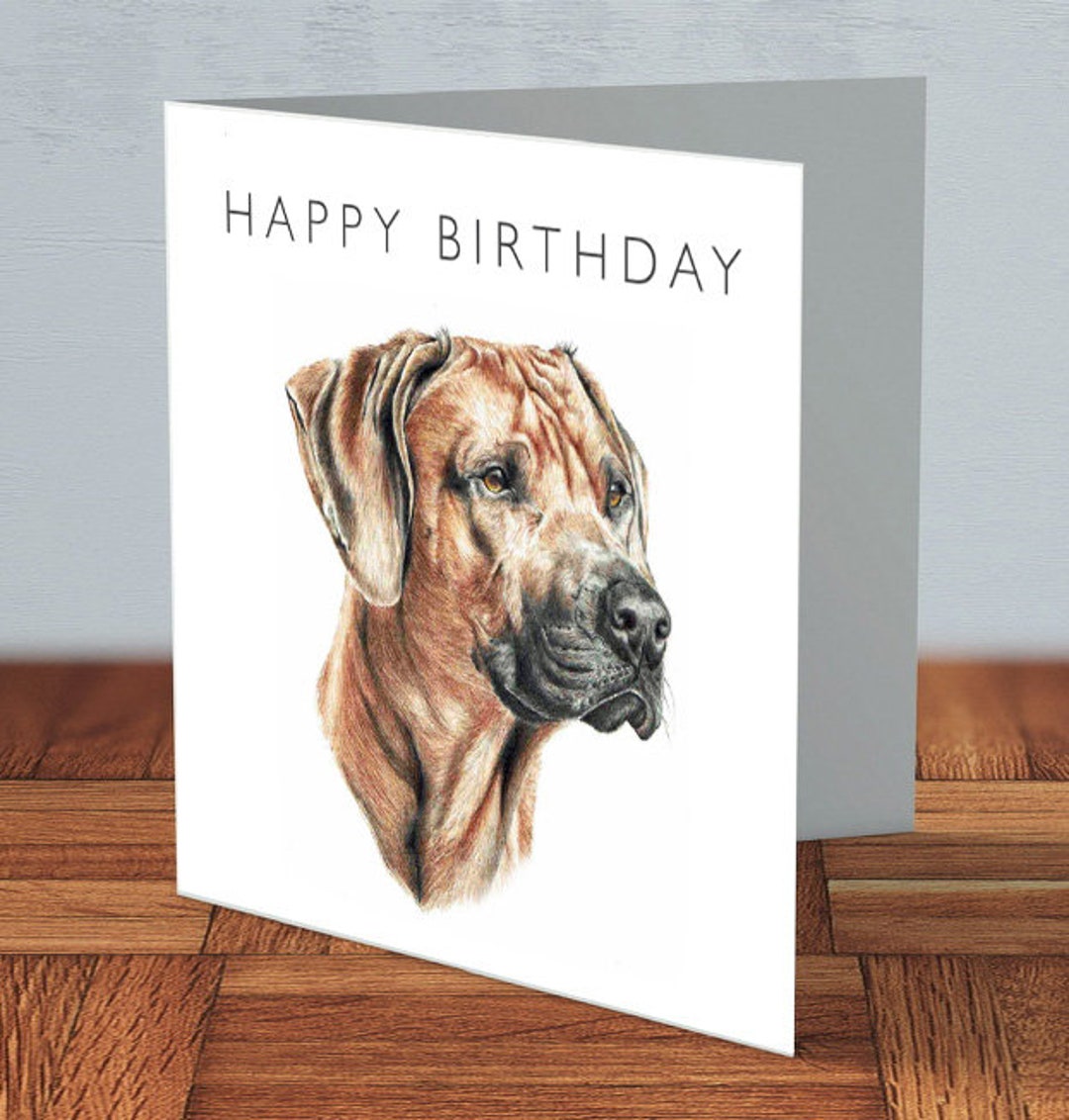 Rhodesian Ridgeback - Birthday Card | Dog Lover, Ridgeback Owner ...