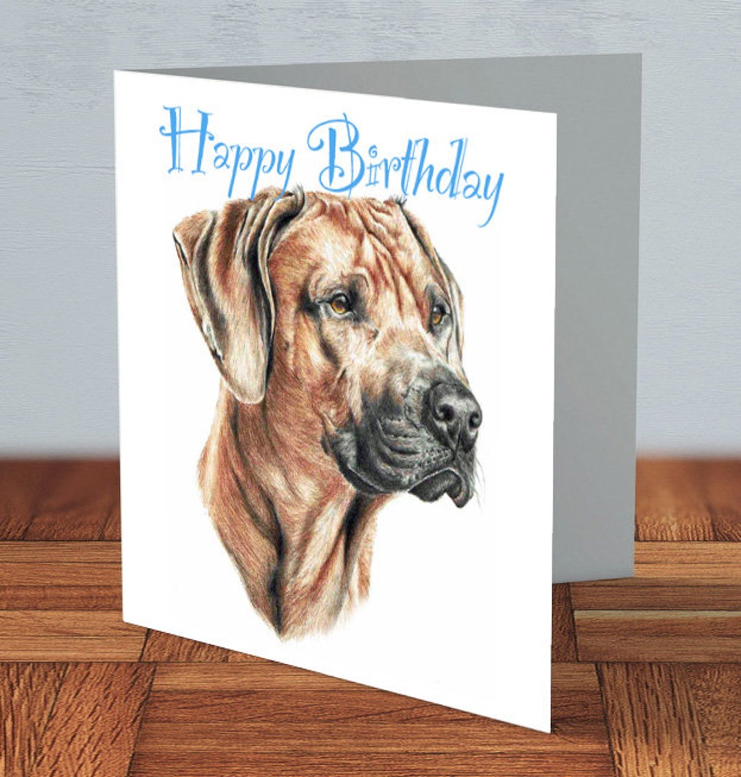 Rhodesian Ridgeback Birthday Card for Him - Etsy
