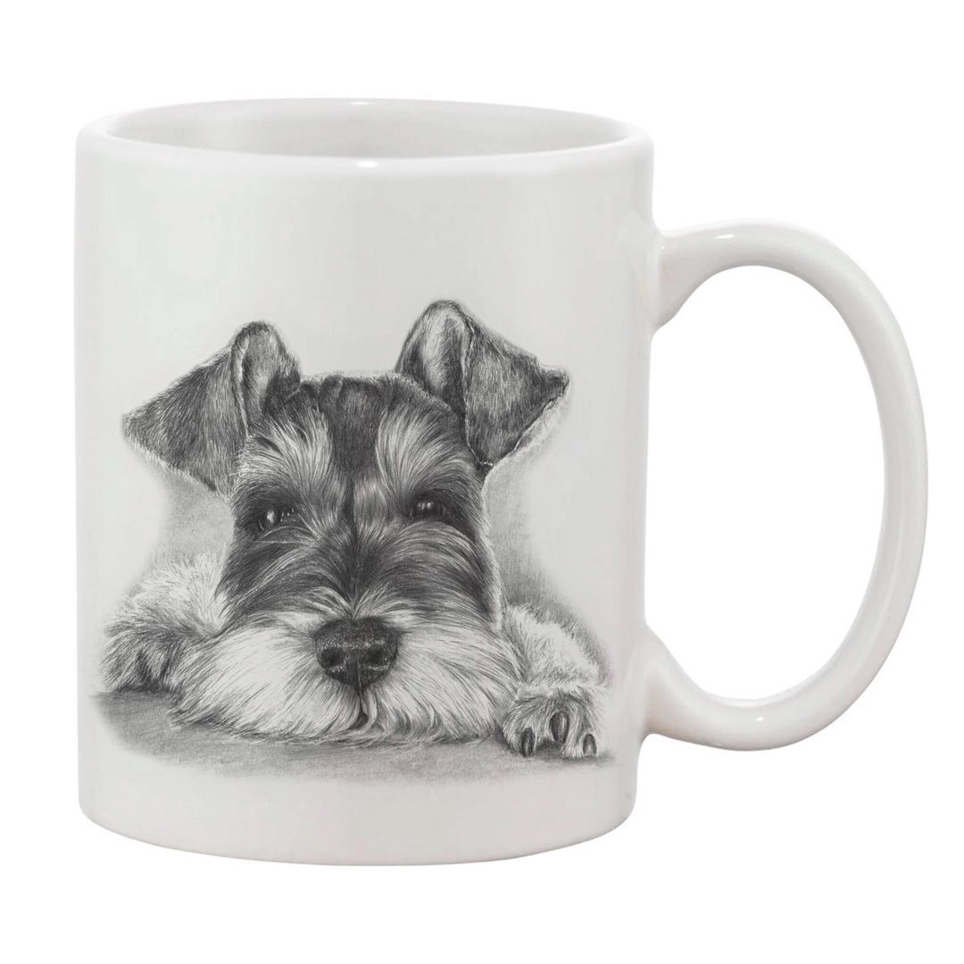 Schnauzer Ceramic Mug: "all You Need is Love" 11oz - Etsy UK