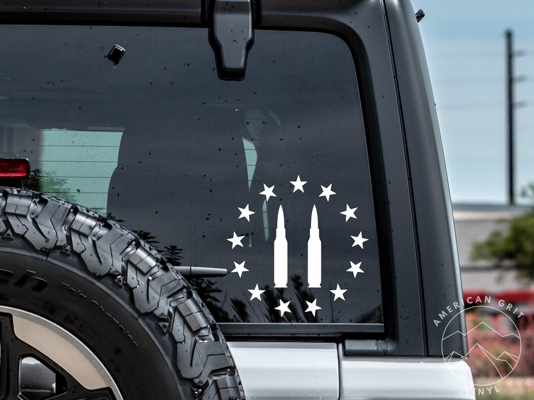 Second Amendment Decal, 2A Decal, Gun Rights Decal, Window Decal, Car ...