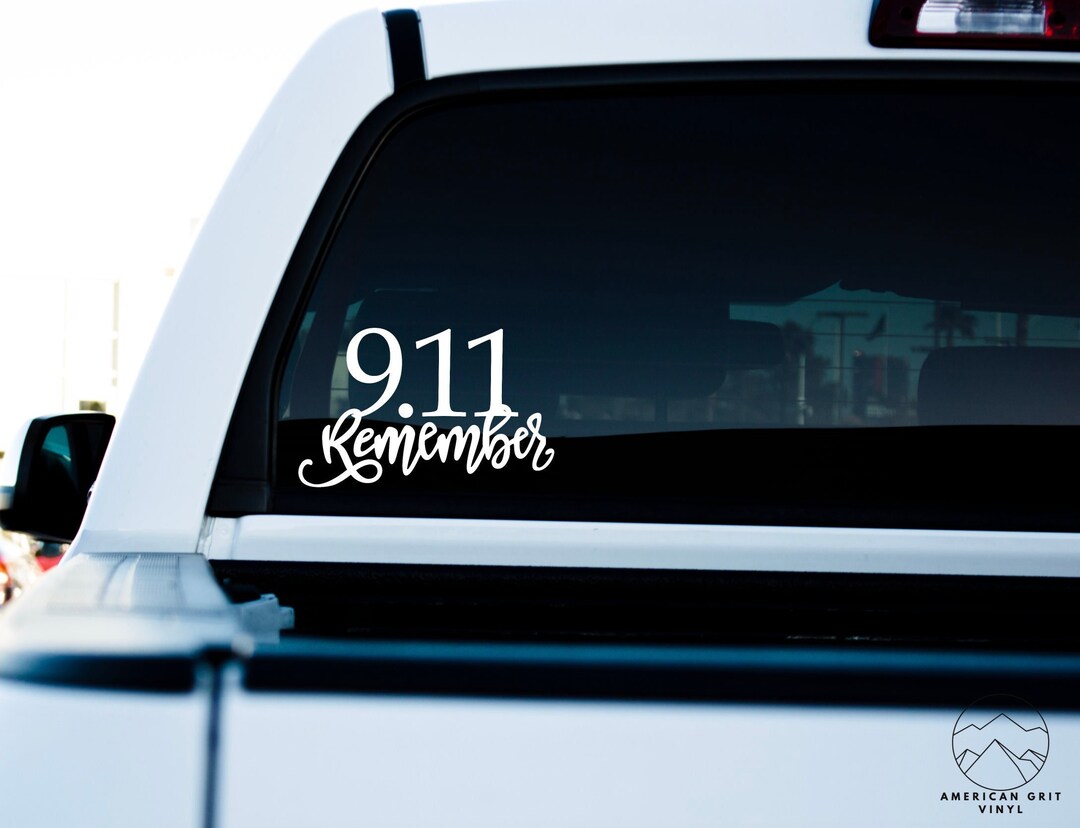 9/11 Decal, 911 Decal, September 11th Decal, 9/11 Sticker, Twin Towers ...