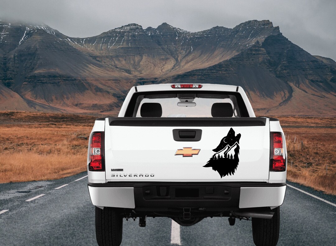 Wolf Decal, Wolf Sticker Decal, Wolf Howling Decal, Nature Decal ...