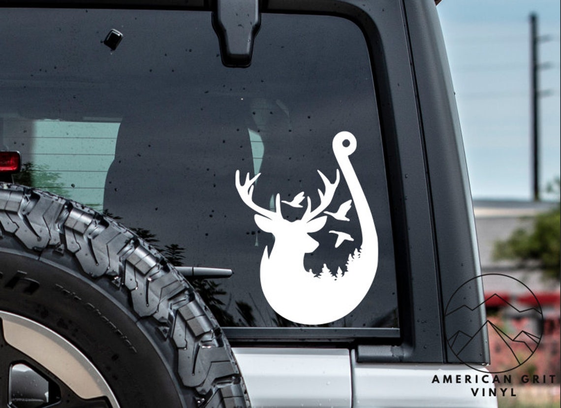 Hunting Decal Fishing Decal Hunter Decal Deer Hunting - Etsy