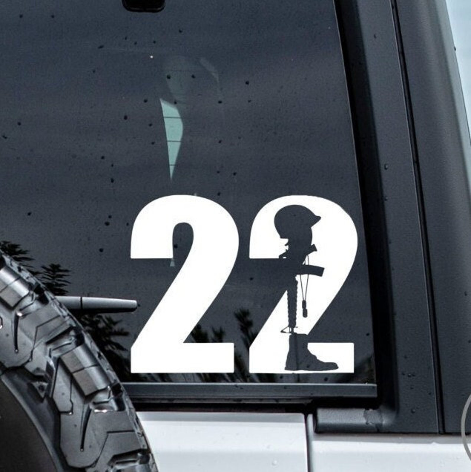 22 A Day Decal, Veteran Suicide Decal, Suicide Awareness Decal ...
