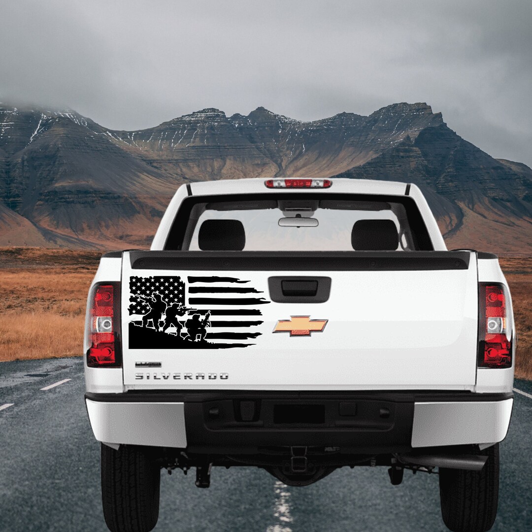 Military Decal, Soldier Decal, American Flag Decal, Veteran Decal, USA ...