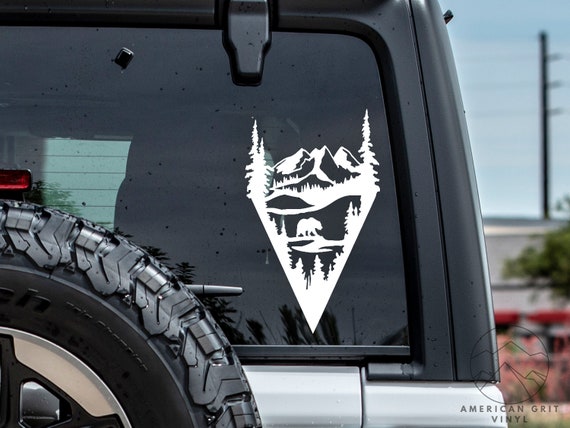 Nature Decal Forest Decal Travel Decal Mountain Decal Bear - Etsy