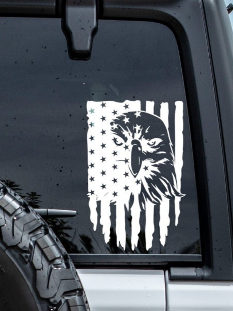 American Flag Decal Eagle Decal Bald Eagle Decal Patriotic - Etsy