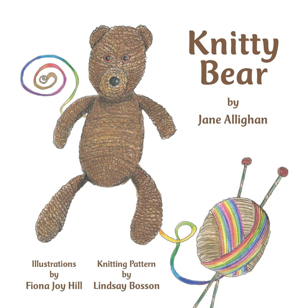 Knitty Bear a Storybook and Knitting Pattern Because - Etsy