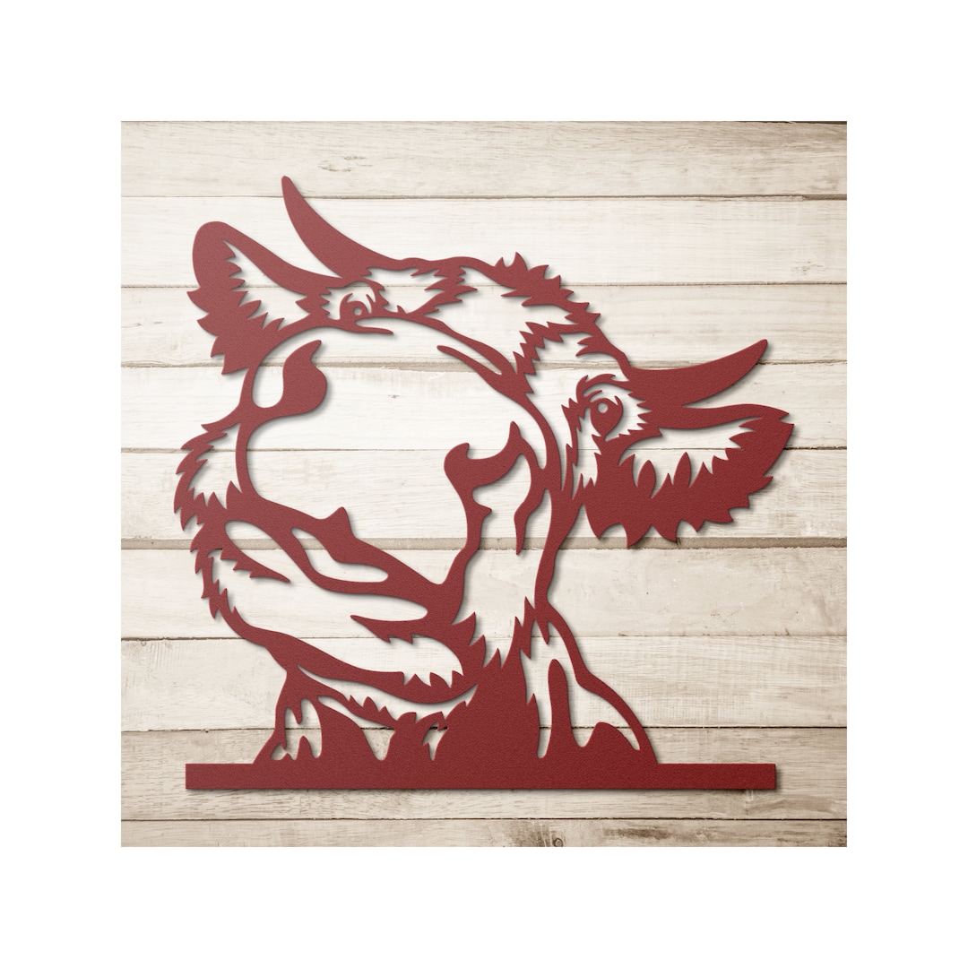 Cow Sign | Steel Metal Art | Metal Decor | Outdoor Decor | Metal Sign ...