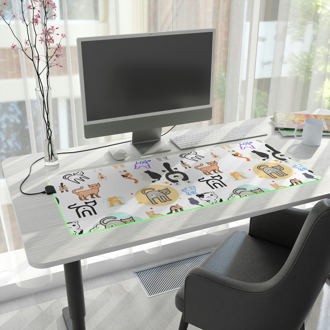 Cat Butt, LED Gaming Mouse Pad, Gaming Mouse Pad, Mouse Pad Gaming, Cat ...