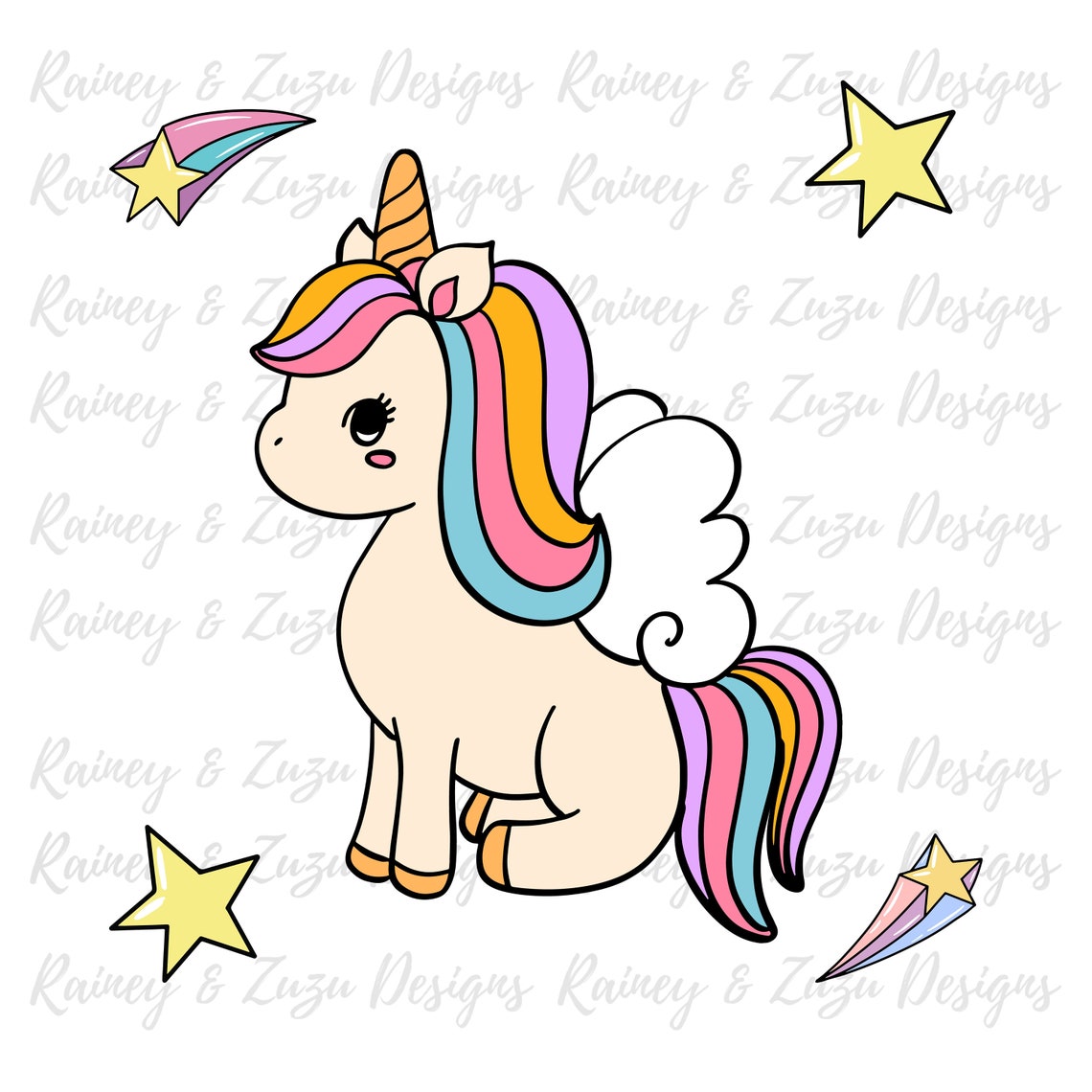 Unicorn Digital Sticker Download Printable Digital - Etsy