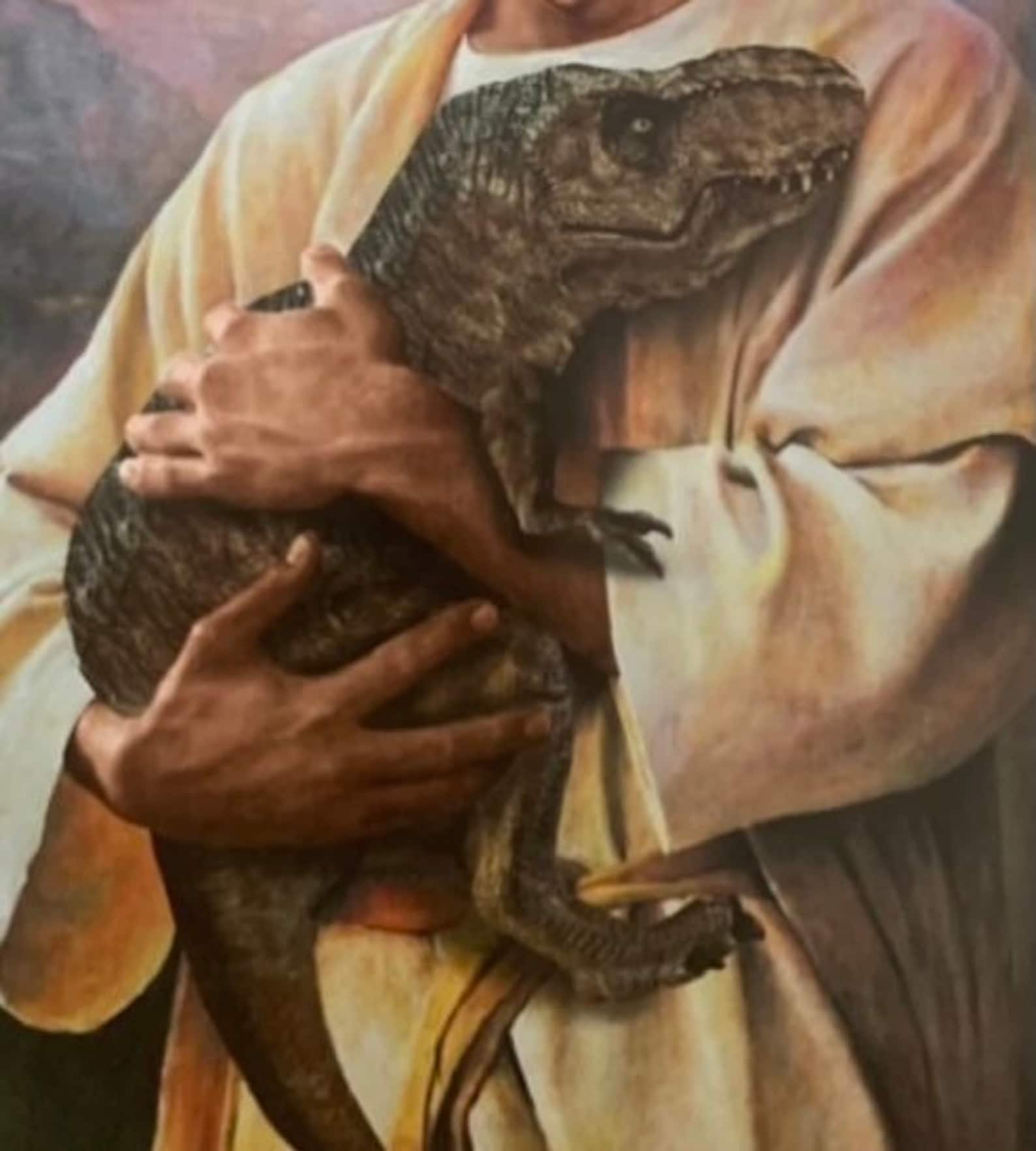 Saint Jeff Goldblum. Jurassic Park. Dinosaur Art - Etsy Australia