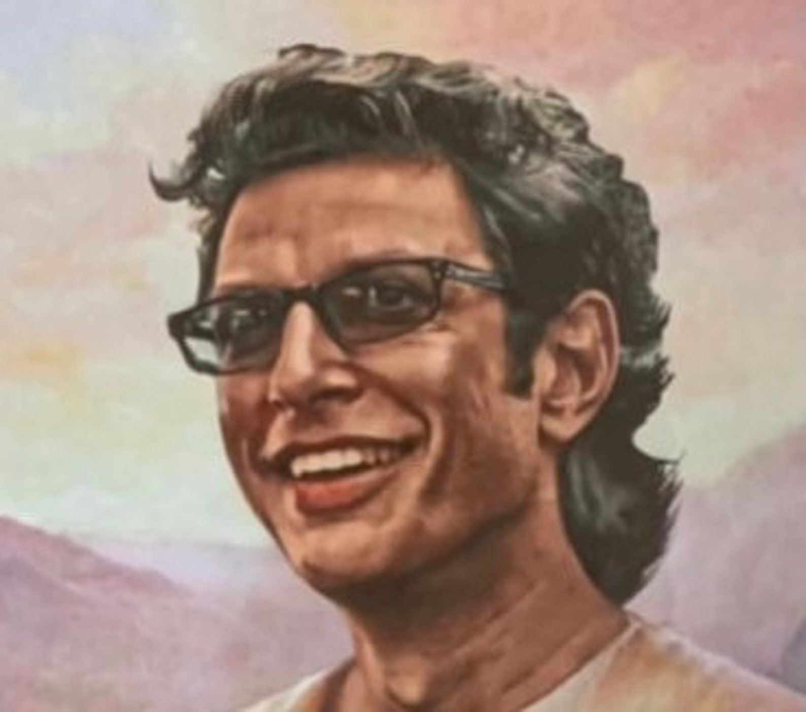 Saint Jeff Goldblum. Jurassic Park. Dinosaur Art - Etsy Australia