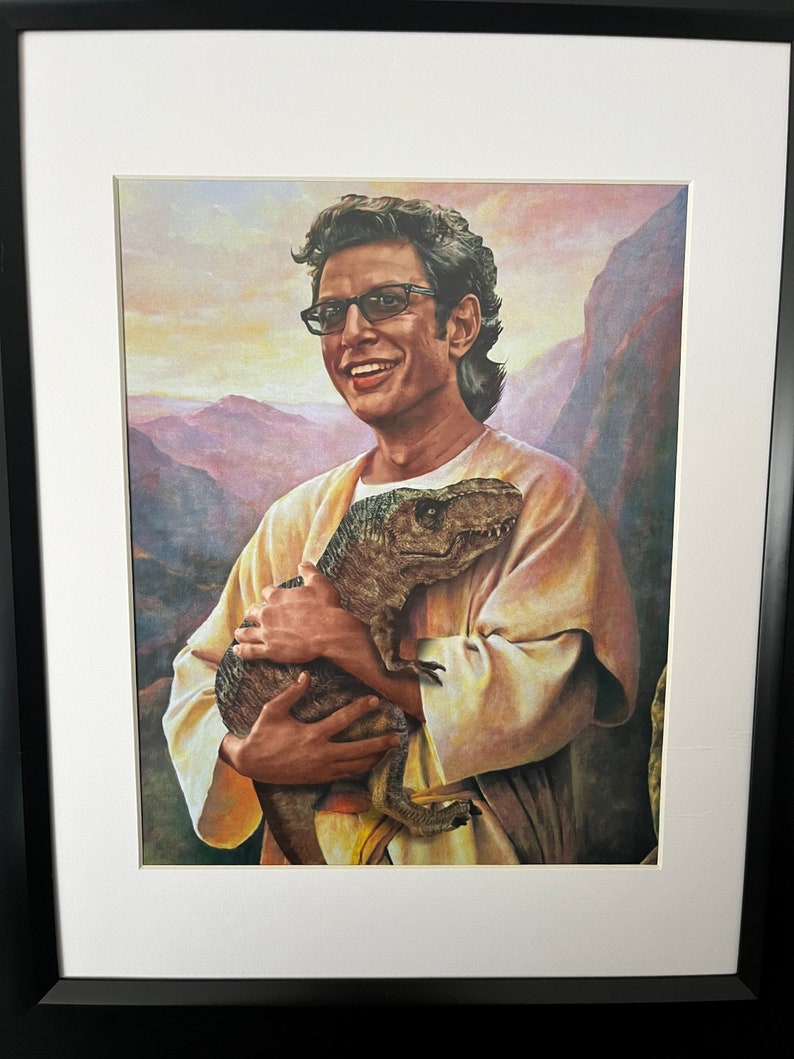 Saint Jeff Goldblum. Jurassic Park. Dinosaur Art - Etsy Australia