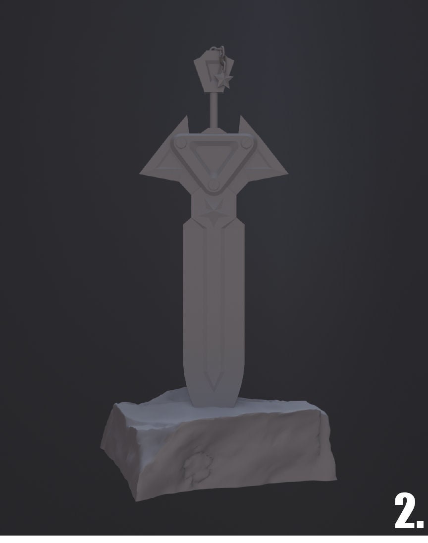 Arcade Riven Sword 3D MODEL (blender) - Etsy