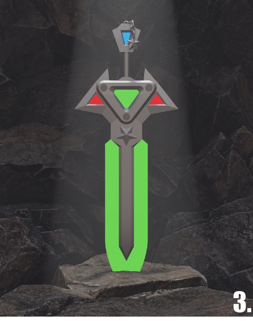 Arcade Riven Sword 3D MODEL (blender) - Etsy