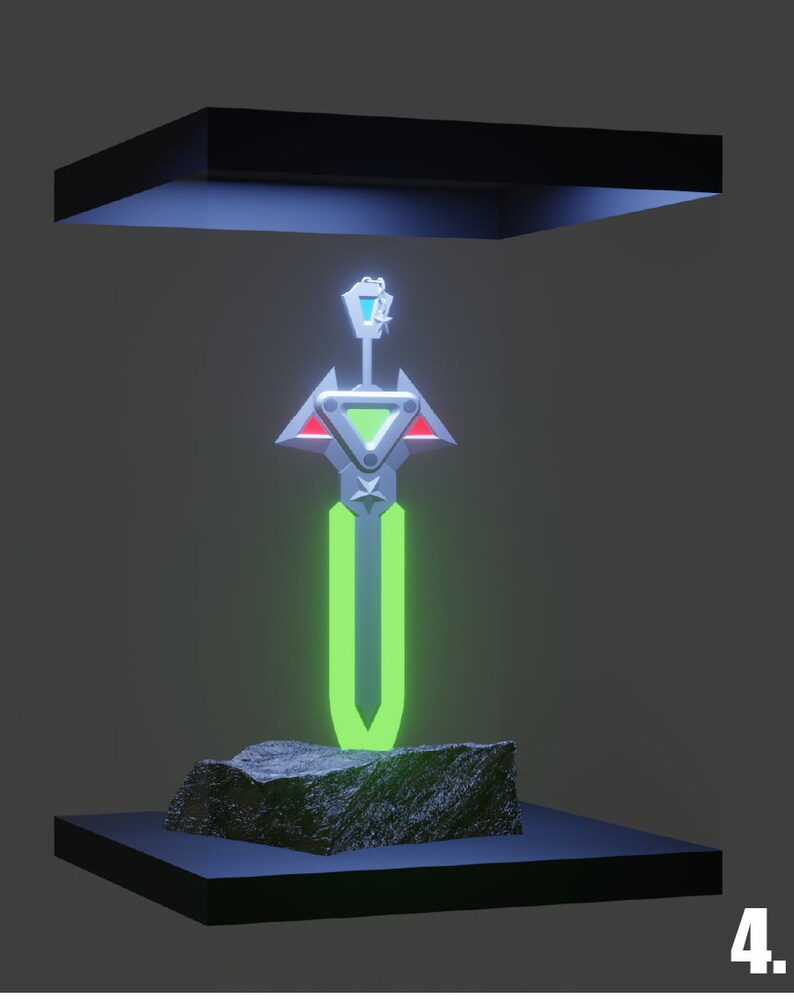 Arcade Riven Sword 3D MODEL (blender) - Etsy