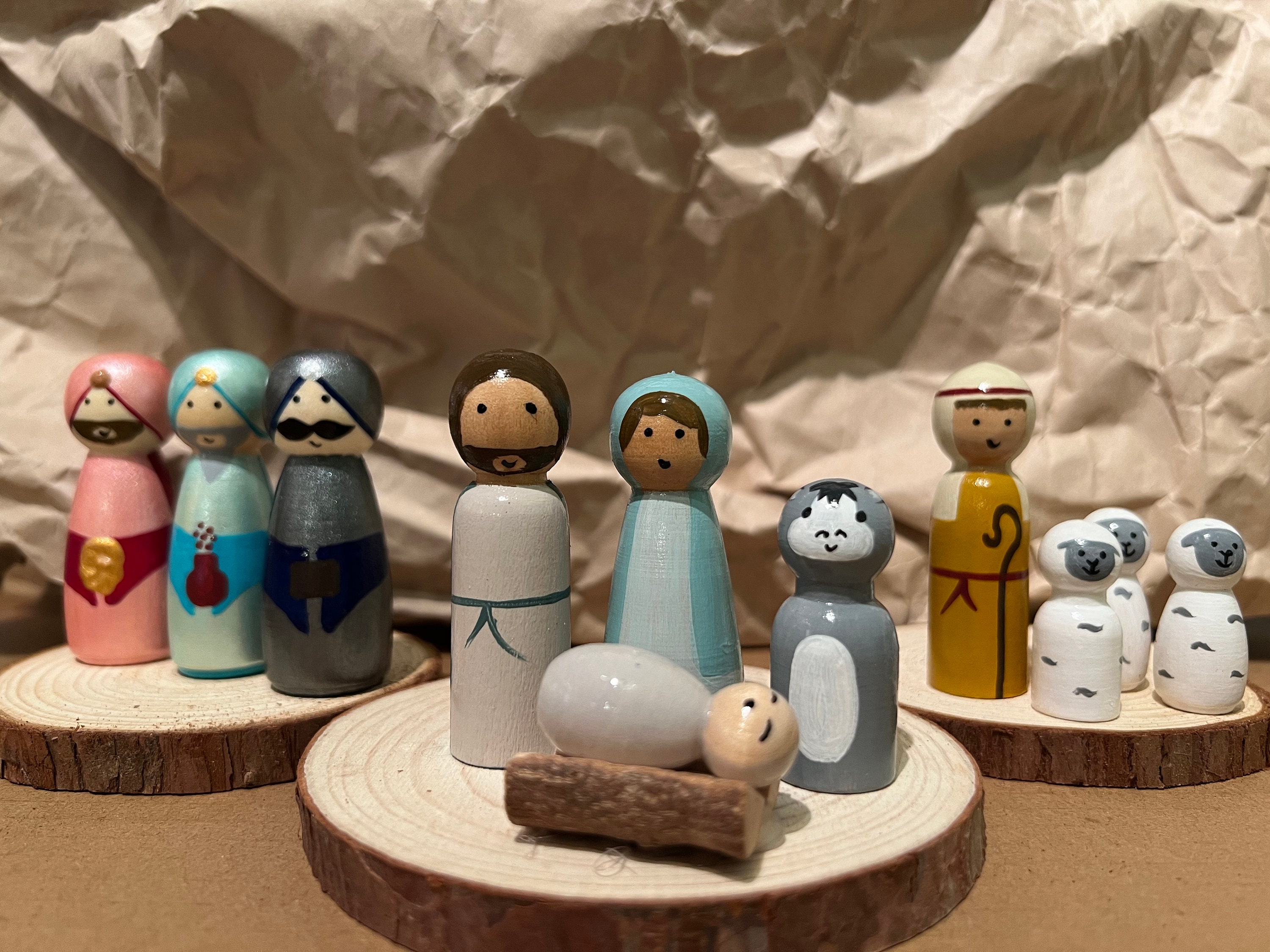 Nativity Scene 12 Doll Set Diverse/multicultural or Plain - Etsy