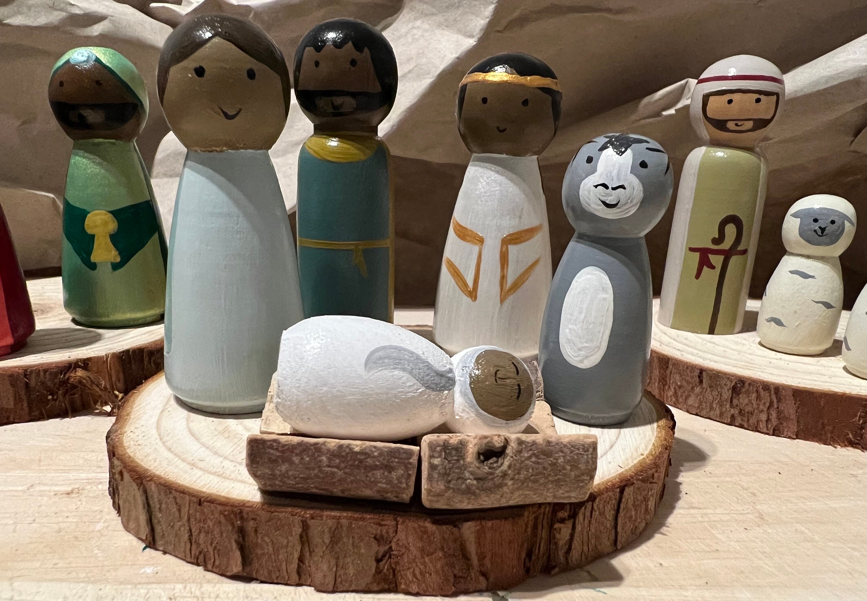Nativity Scene 12 Doll Set Diverse/multicultural or Plain - Etsy
