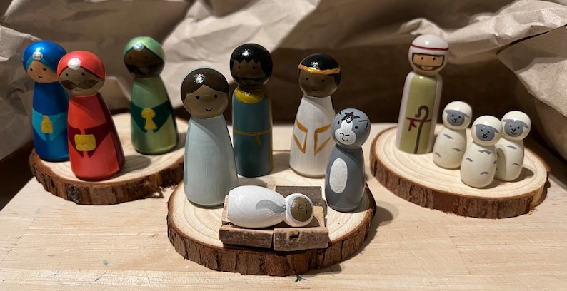 Nativity Scene 12 Doll Set Diverse/multicultural or Plain - Etsy