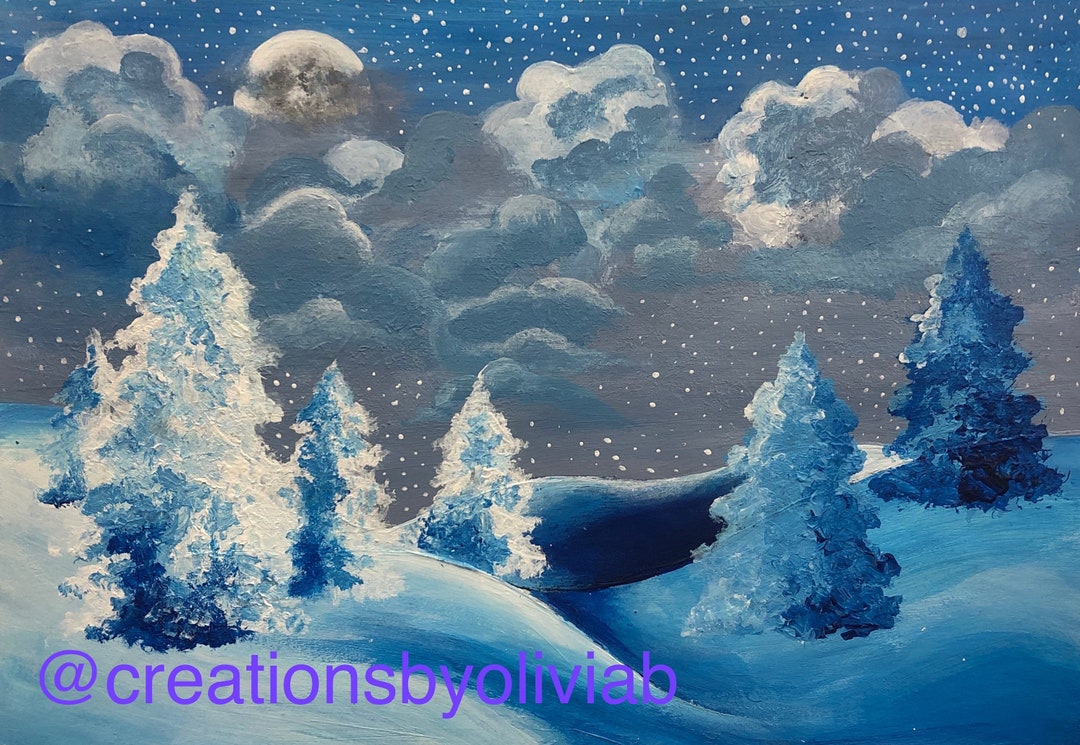 Winter Wonderland Holiday Gift, Wall Art, Digital Art, Art Prints - Etsy