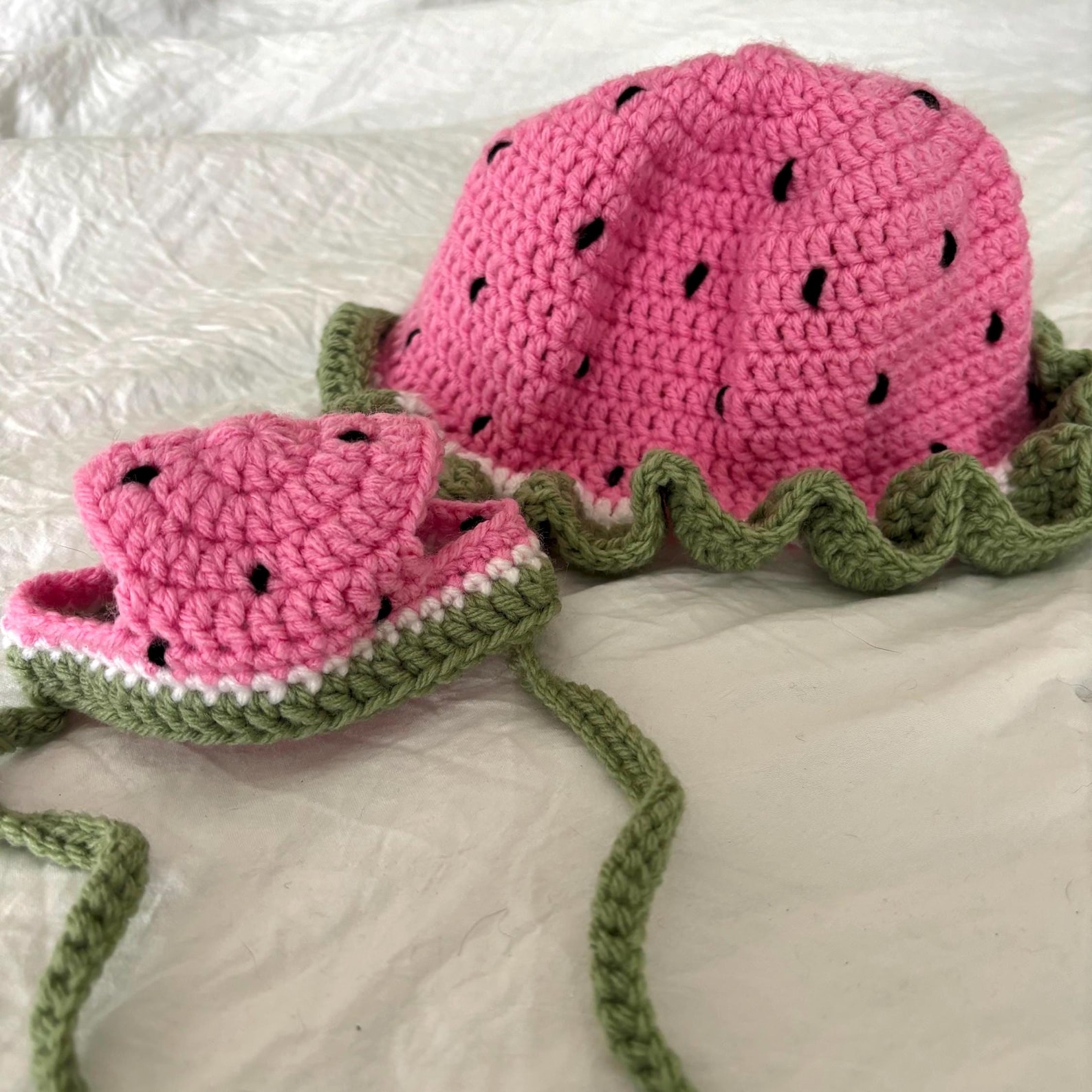 Matching Crochet Watermelon Hats for Cats and Owner - Etsy