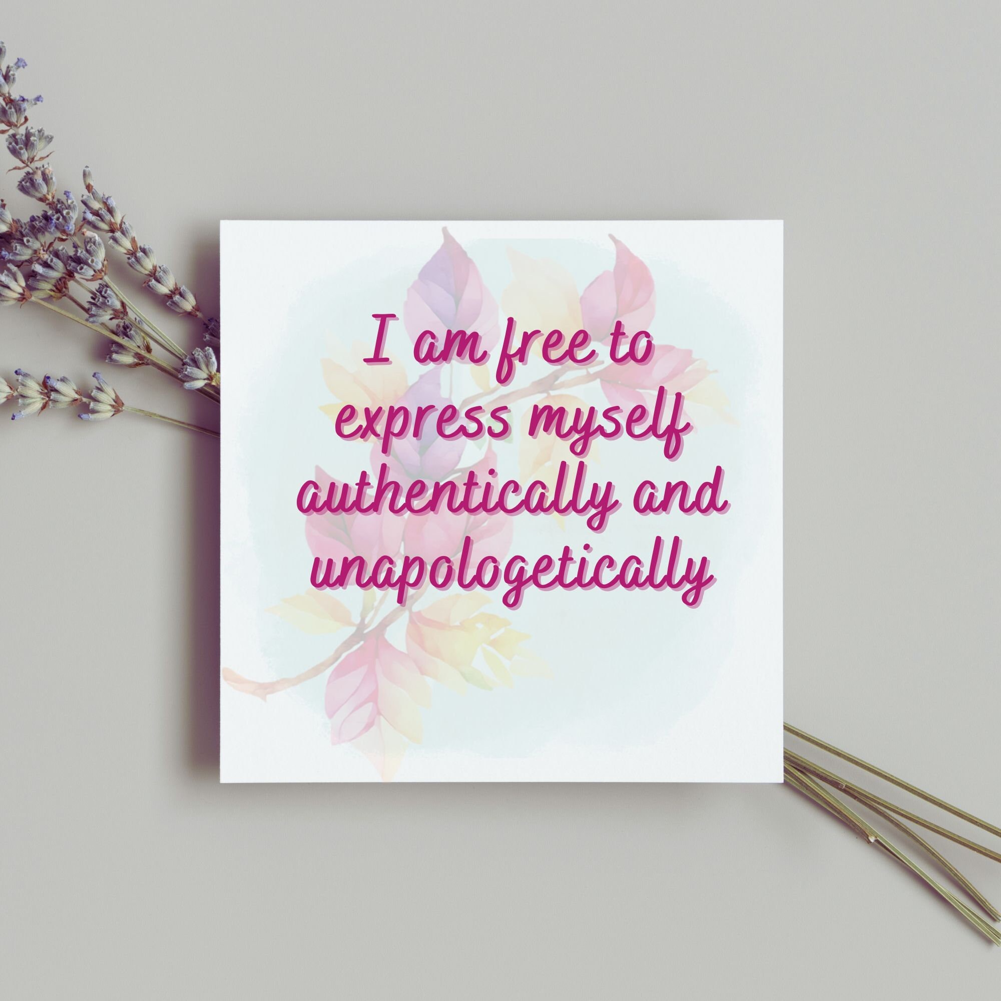 48 Positive Affirmation Cards Printable, Self-worth Empowerment Deck ...