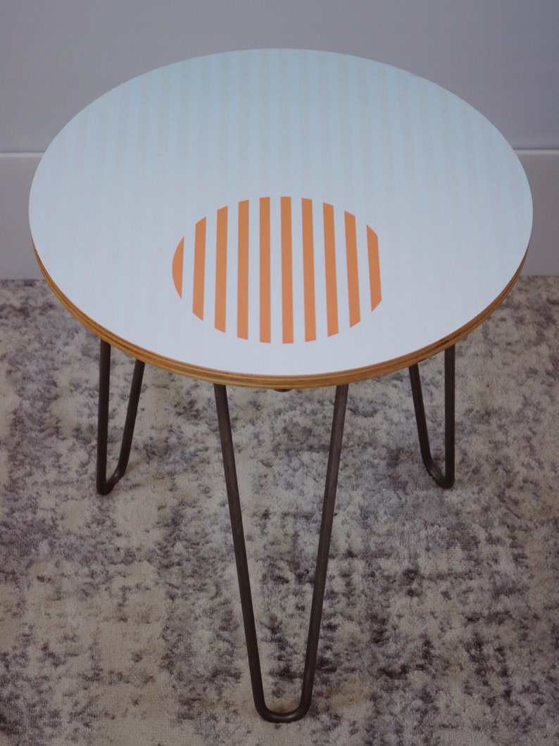 Custom / Bespoke Artwork Round Side / End / Coffee / Bedside Tables on ...