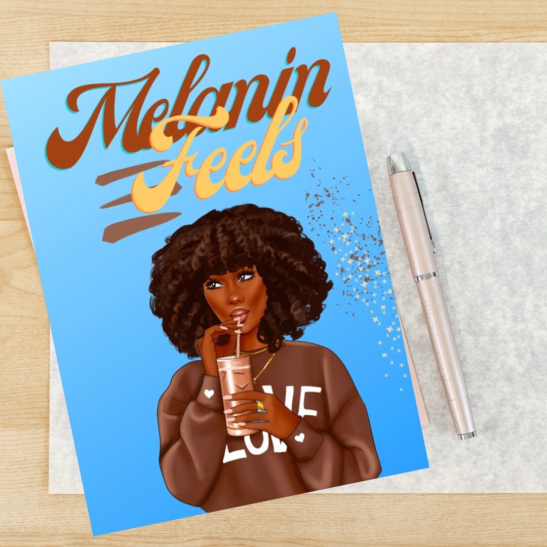 African American Journal, Melanin Feels Journal Notebook, Empowerment ...