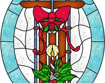 Christmas Bell Stained Glass Pattern - Etsy