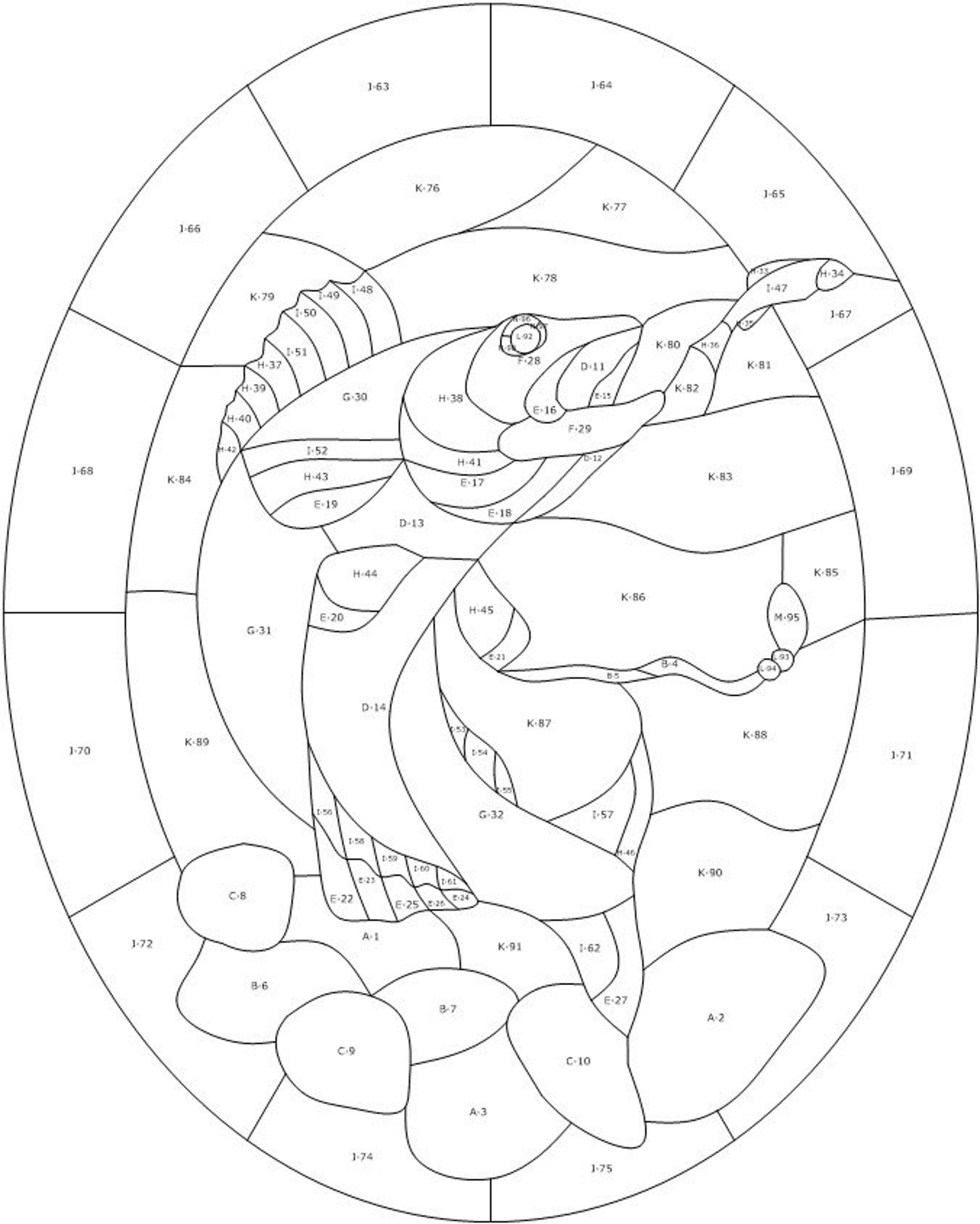 Goldfox Artistry, Walleye Stained Glass Pattern PDF Digital - Etsy