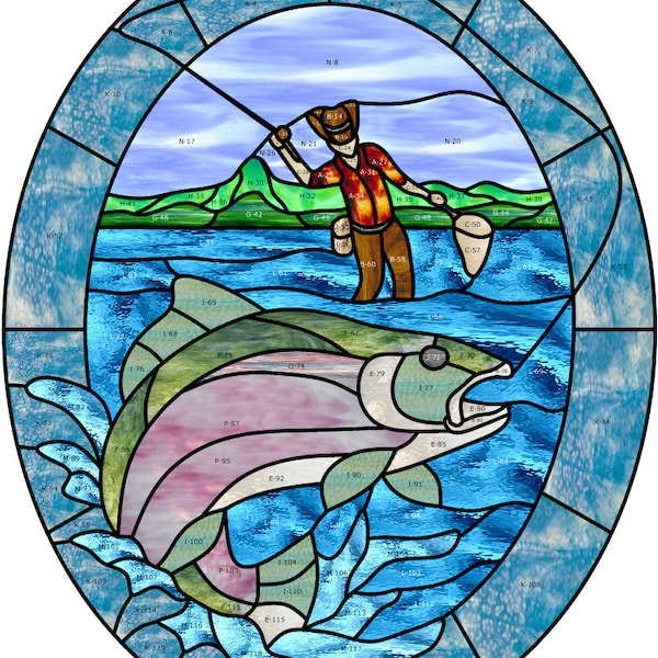 Stained Glass Fishing Fly - Etsy