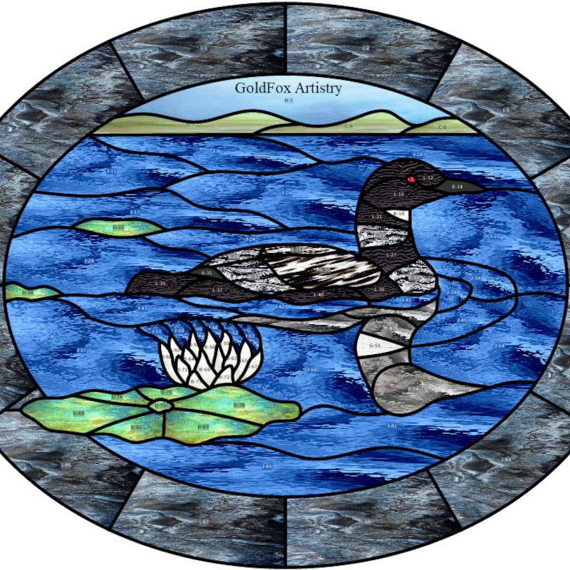 Lake Stain Glass - Etsy