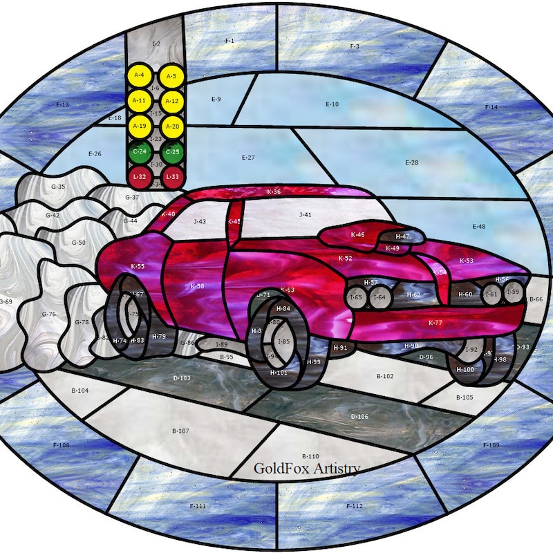 Stained Glass Car - Etsy