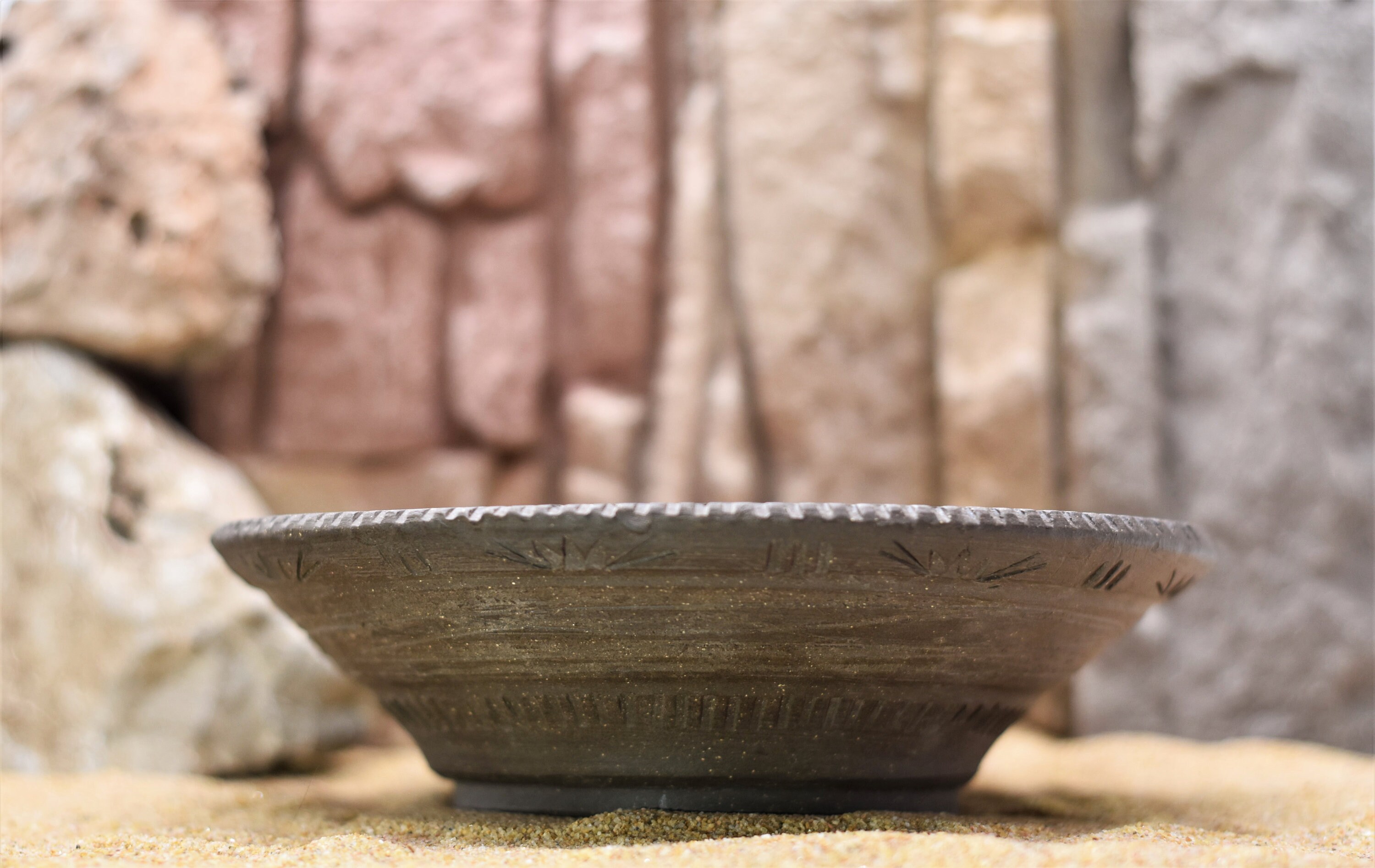 Unique Ceramic Bowl, Rice Bowl, Neo Ancient, Stoneware, Handmade, Wheel ...