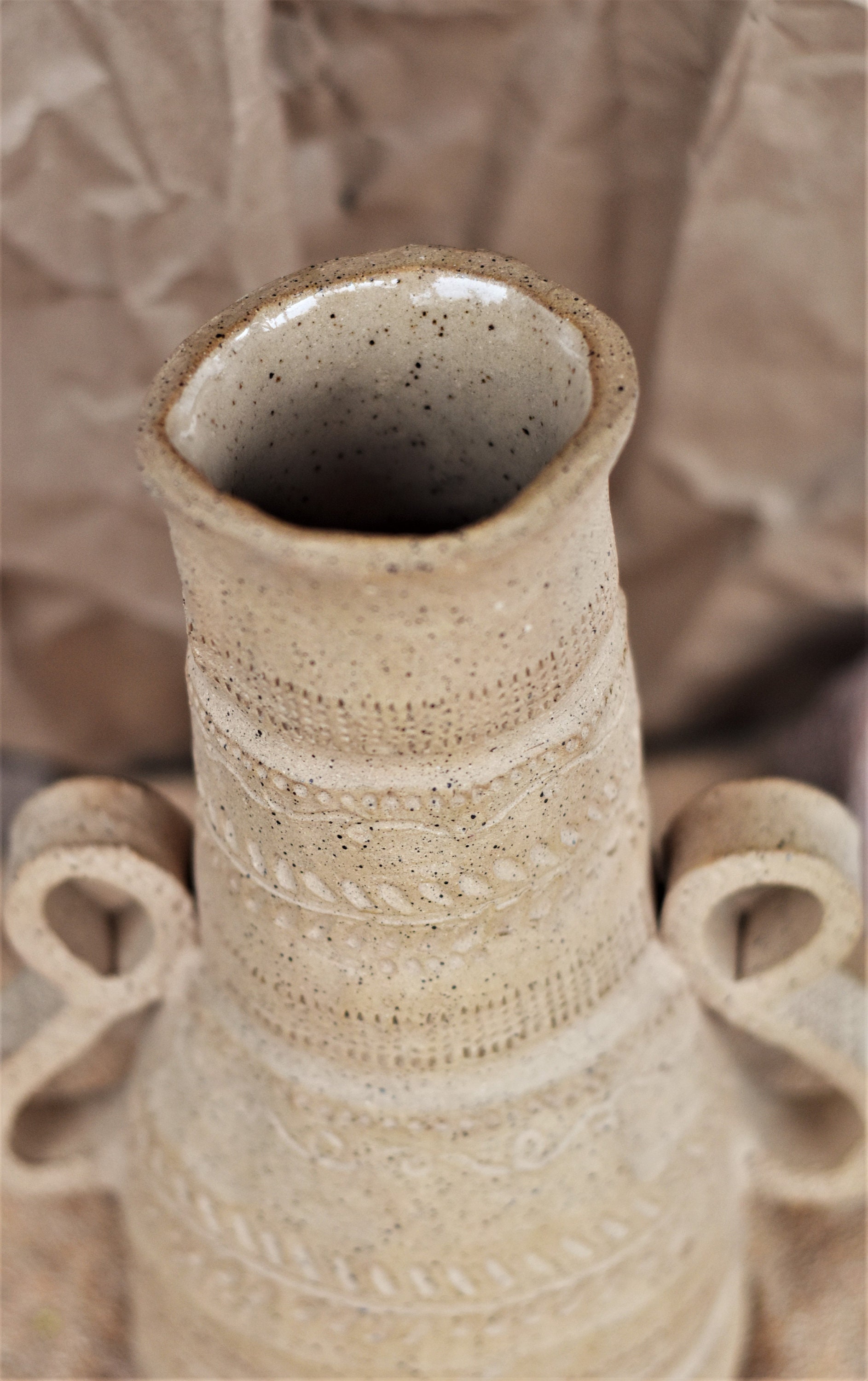 Unique Ceramic Vase, Neo Ancient, Pottery, Stoneware, Handmade, Hand ...