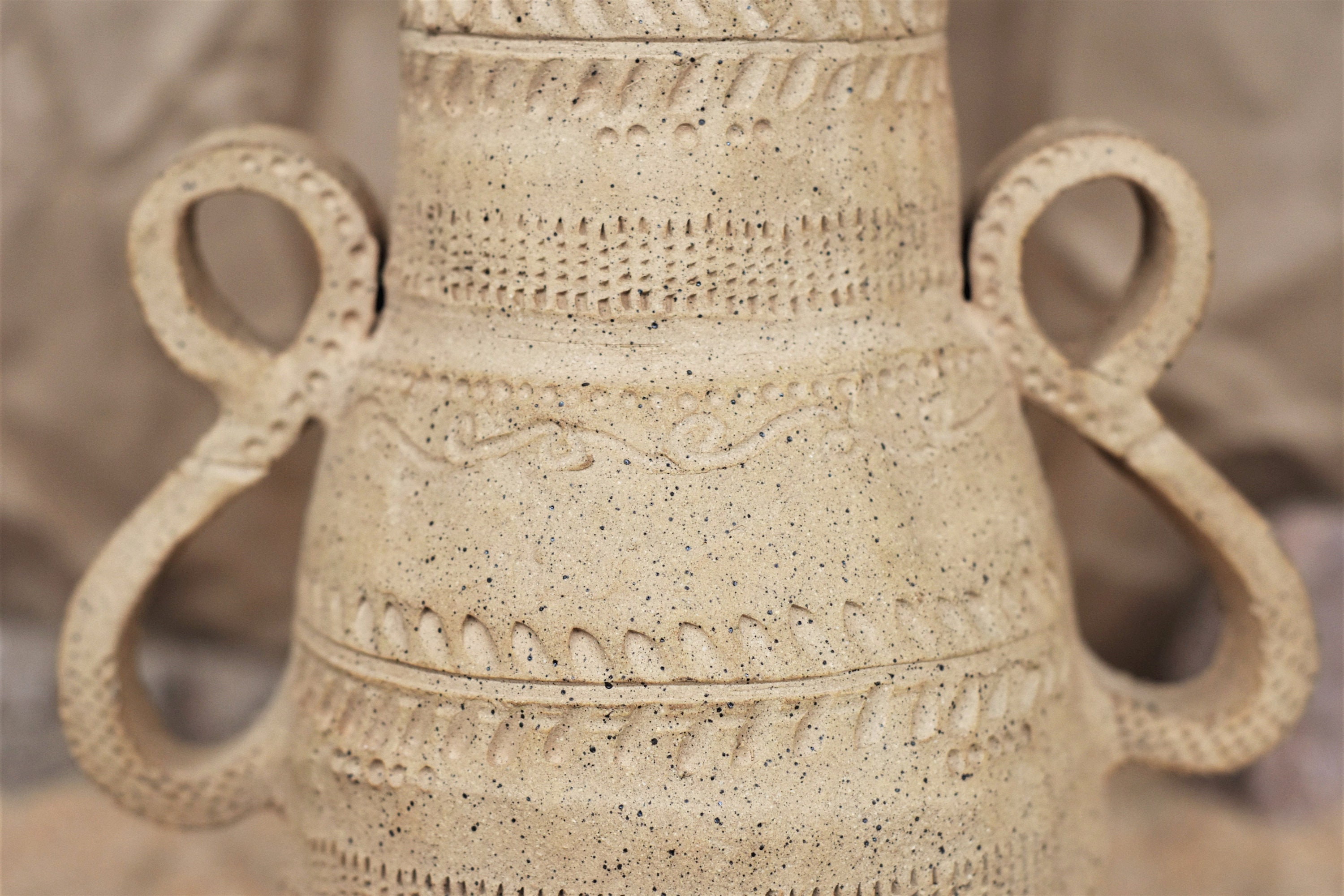 Unique Ceramic Vase, Neo Ancient, Pottery, Stoneware, Handmade, Hand ...