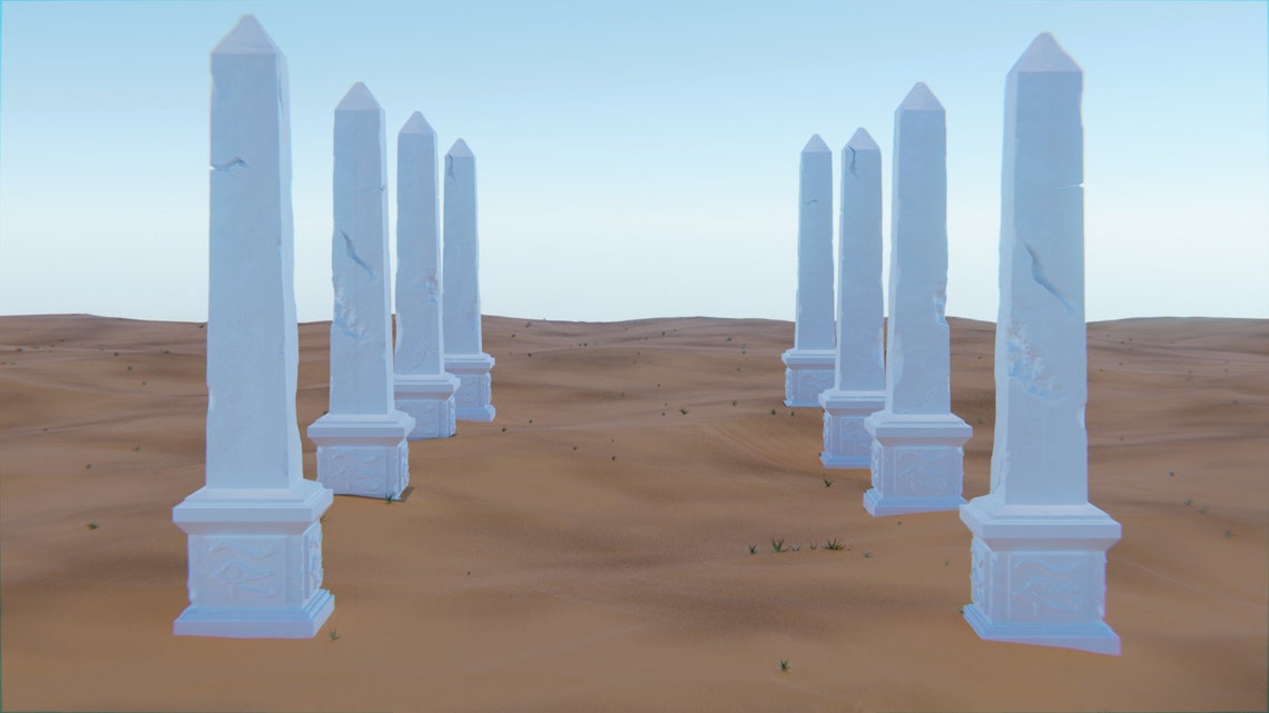 8 Egyptian Obelisks for Gaming Terrain & Scenery (28mm-32mm Scale) - Etsy