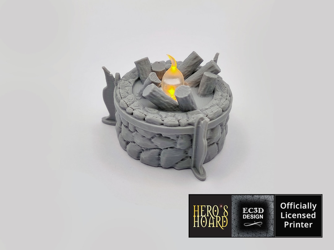 Large Stone Fire Pit (brazier) for Gaming Terrain & Scenery (32mm Scale ...