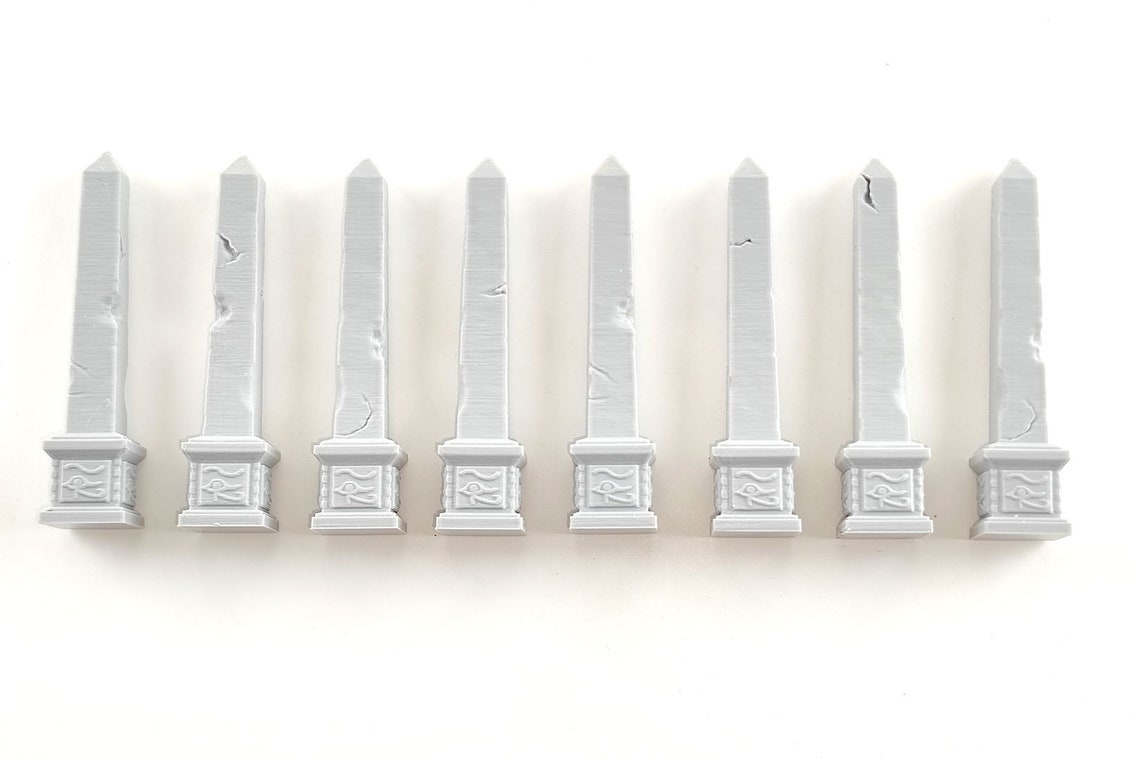 8 Egyptian Obelisks for Gaming Terrain & Scenery (28mm-32mm Scale) - Etsy