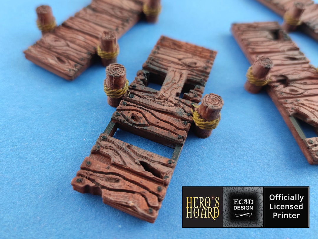 Wooden Pontoon Bridges for Gaming Terrain & Scenery 28mm-32mm Scale ...