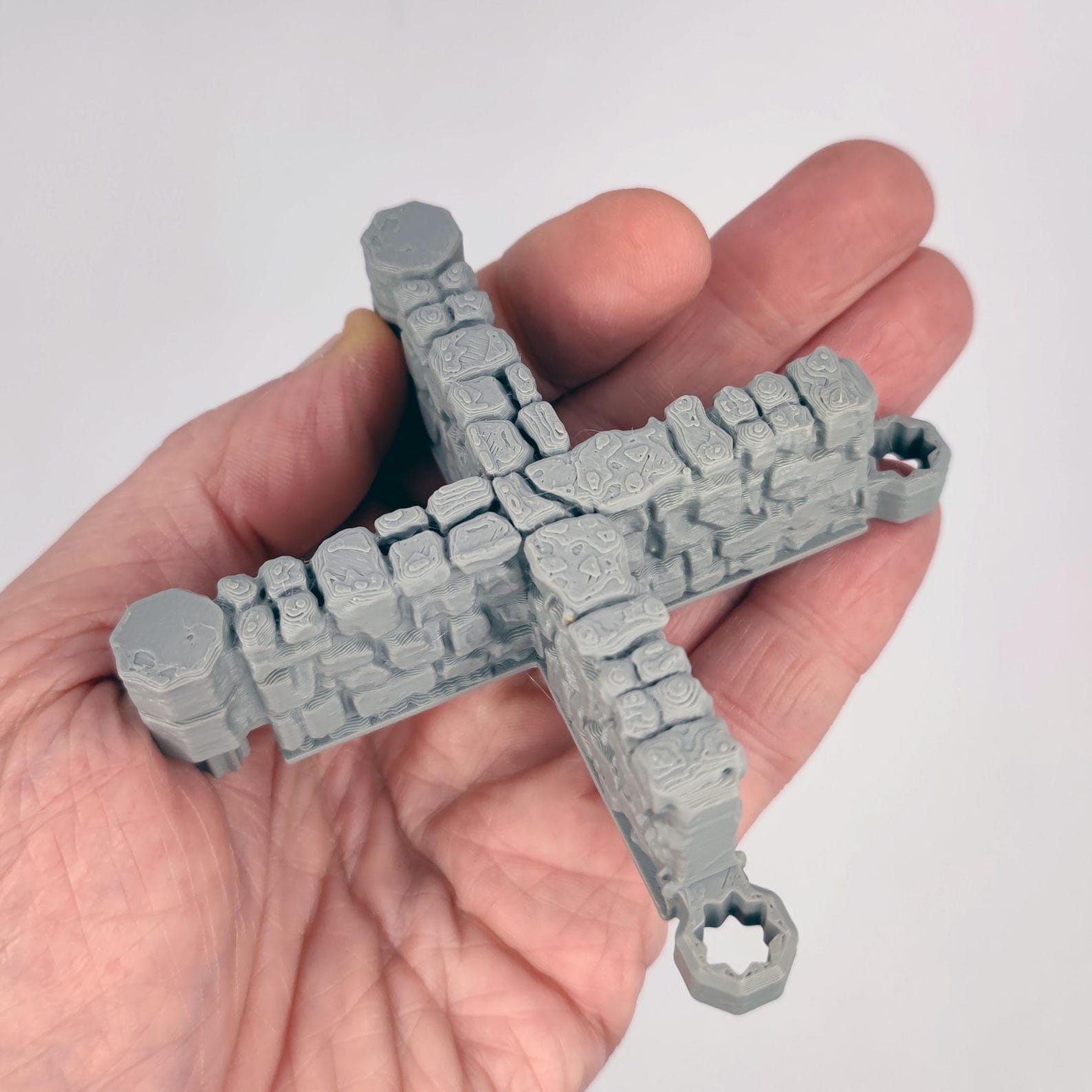 Dungeon Sticks - Ruined Stone Walls (starlink) - 28mm Terrain - Etsy UK