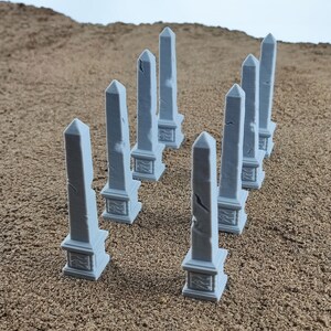 8 Egyptian Obelisks for Gaming Terrain & Scenery (28mm-32mm Scale) - Etsy