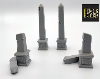 8 Egyptian Obelisks for Gaming Terrain & Scenery (28mm-32mm Scale) - Etsy
