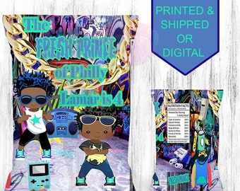 Fresh Prince Birthday Party Drink Labels, Fresh Prince Birthday Fresh ...